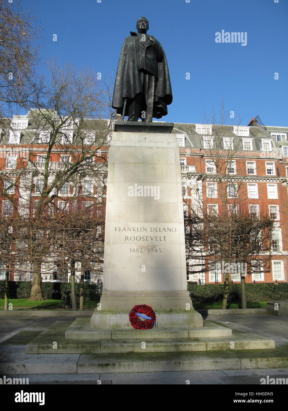FD Roosevelt statue, London Stock Photo - Alamy