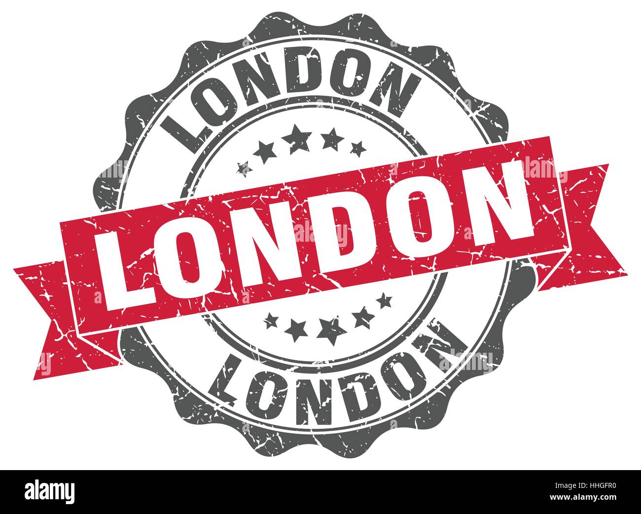London round ribbon seal Stock Vector Image & Art - Alamy
