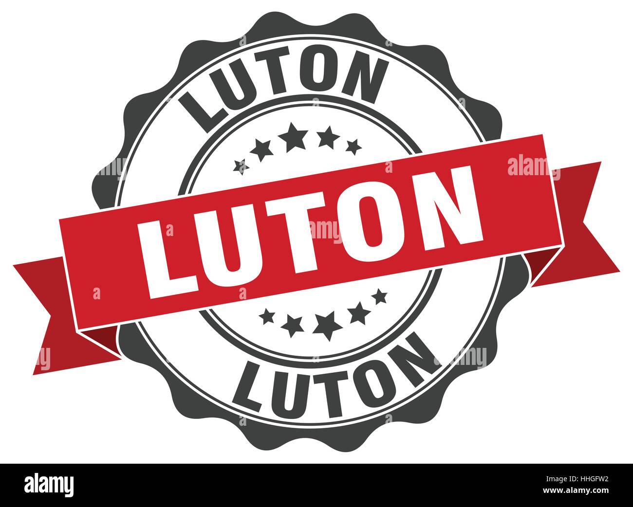 Luton round ribbon seal Stock Vector Image & Art - Alamy