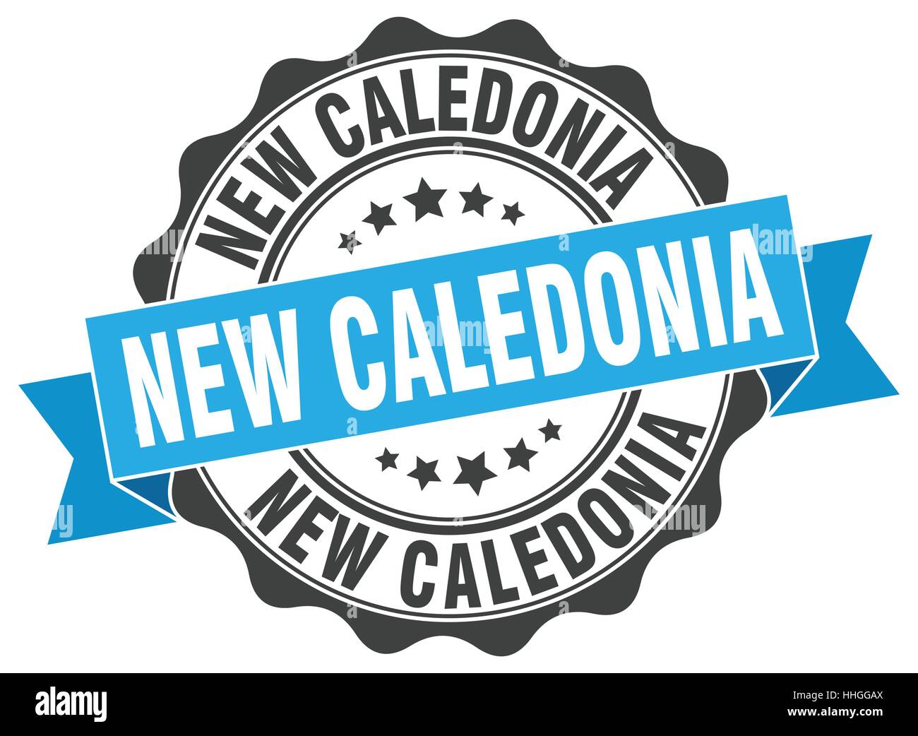 New Caledonia round ribbon seal Stock Vector Image & Art - Alamy