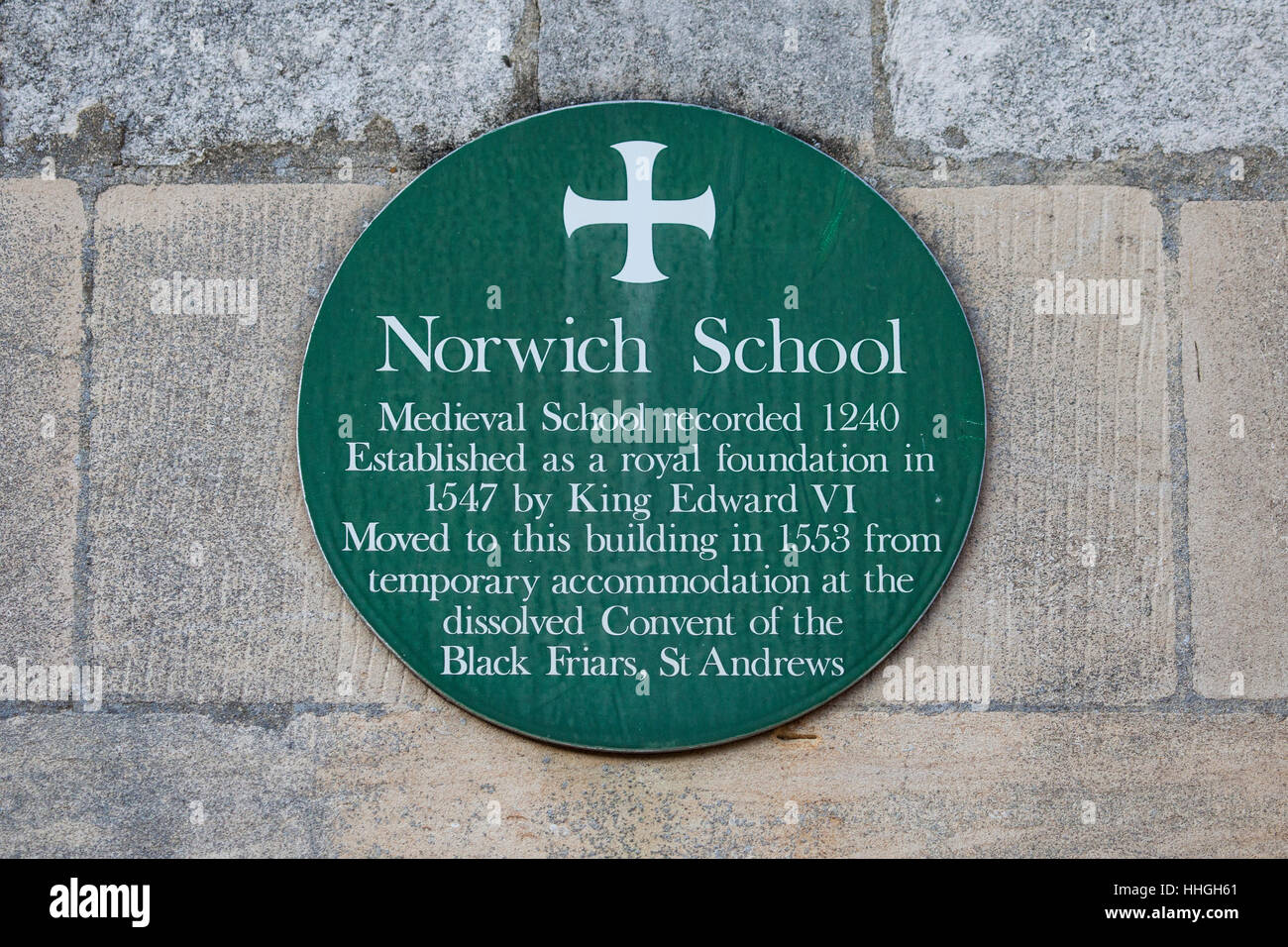 History of norwich plaque hi-res stock photography and images - Alamy