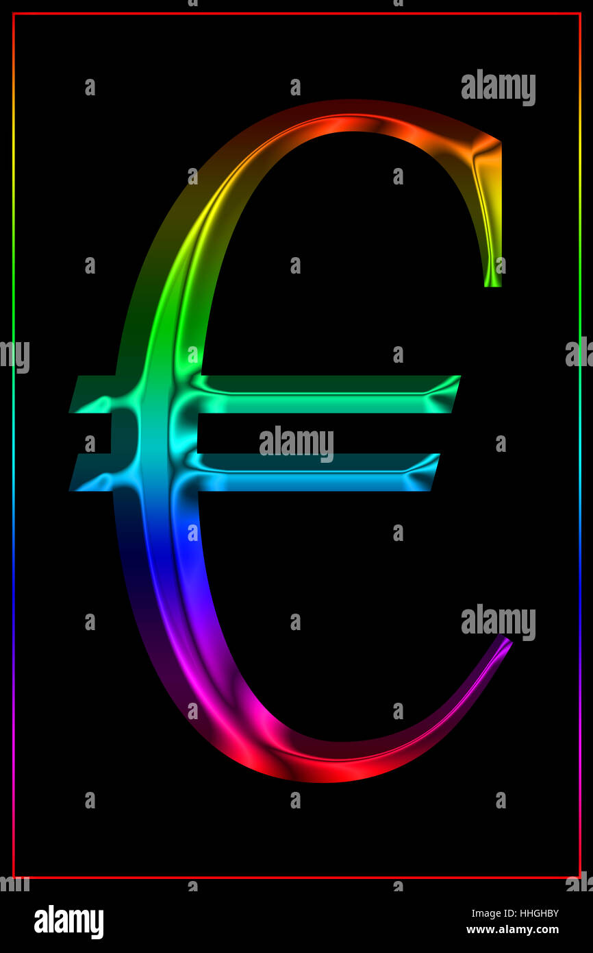 Euro symbol typographical art hi-res stock photography and images - Alamy