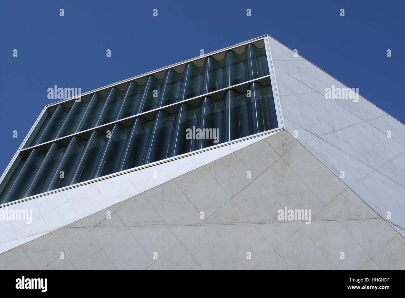 Window of the main concert hall in Casa da Musica, Porto, Portugal ...