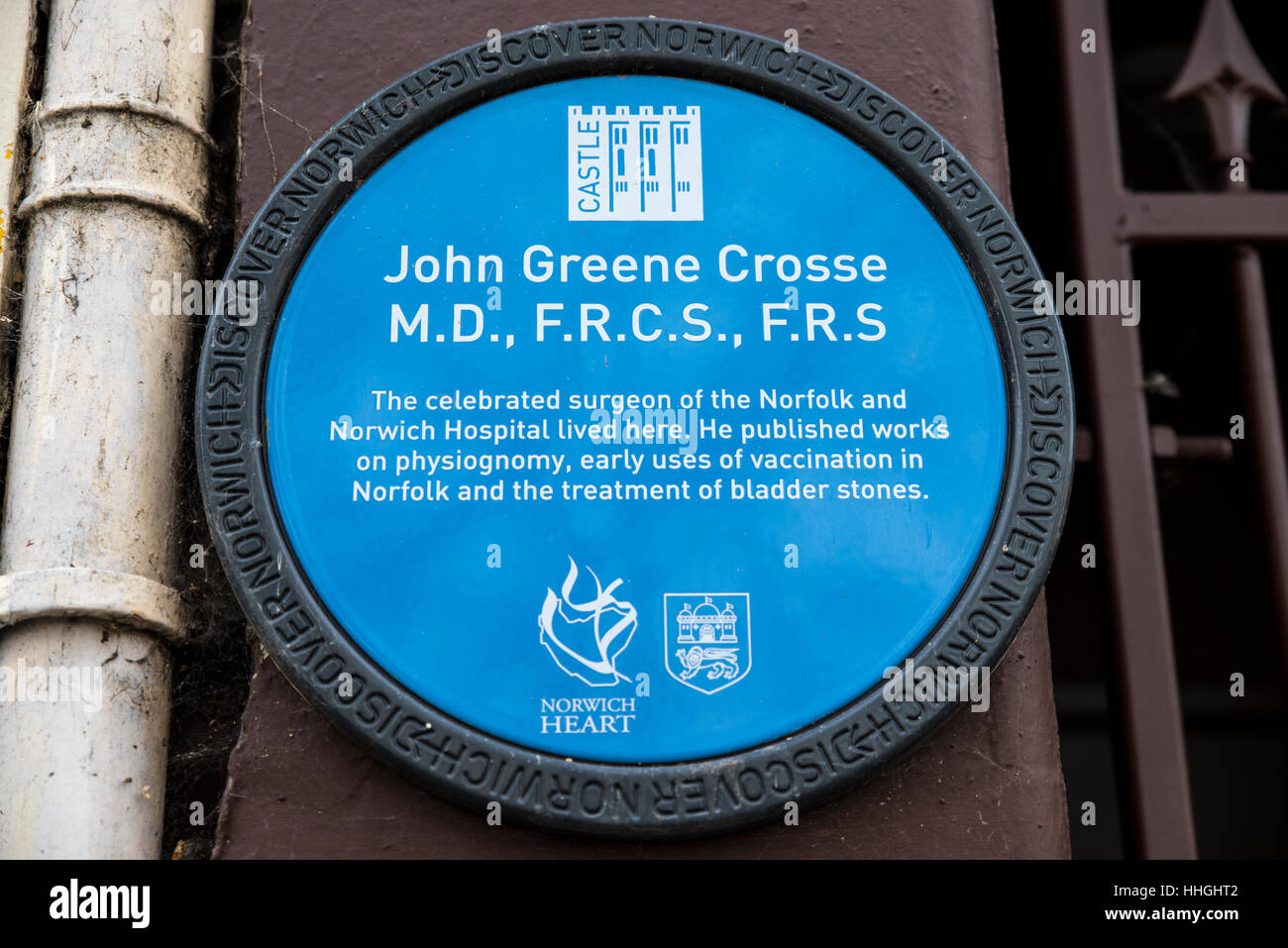 History of norwich plaque hi-res stock photography and images - Alamy