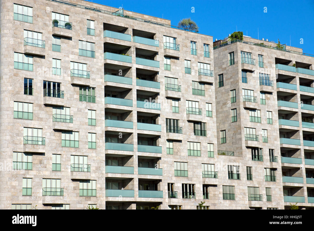 gray modern skyscraper Stock Photo - Alamy