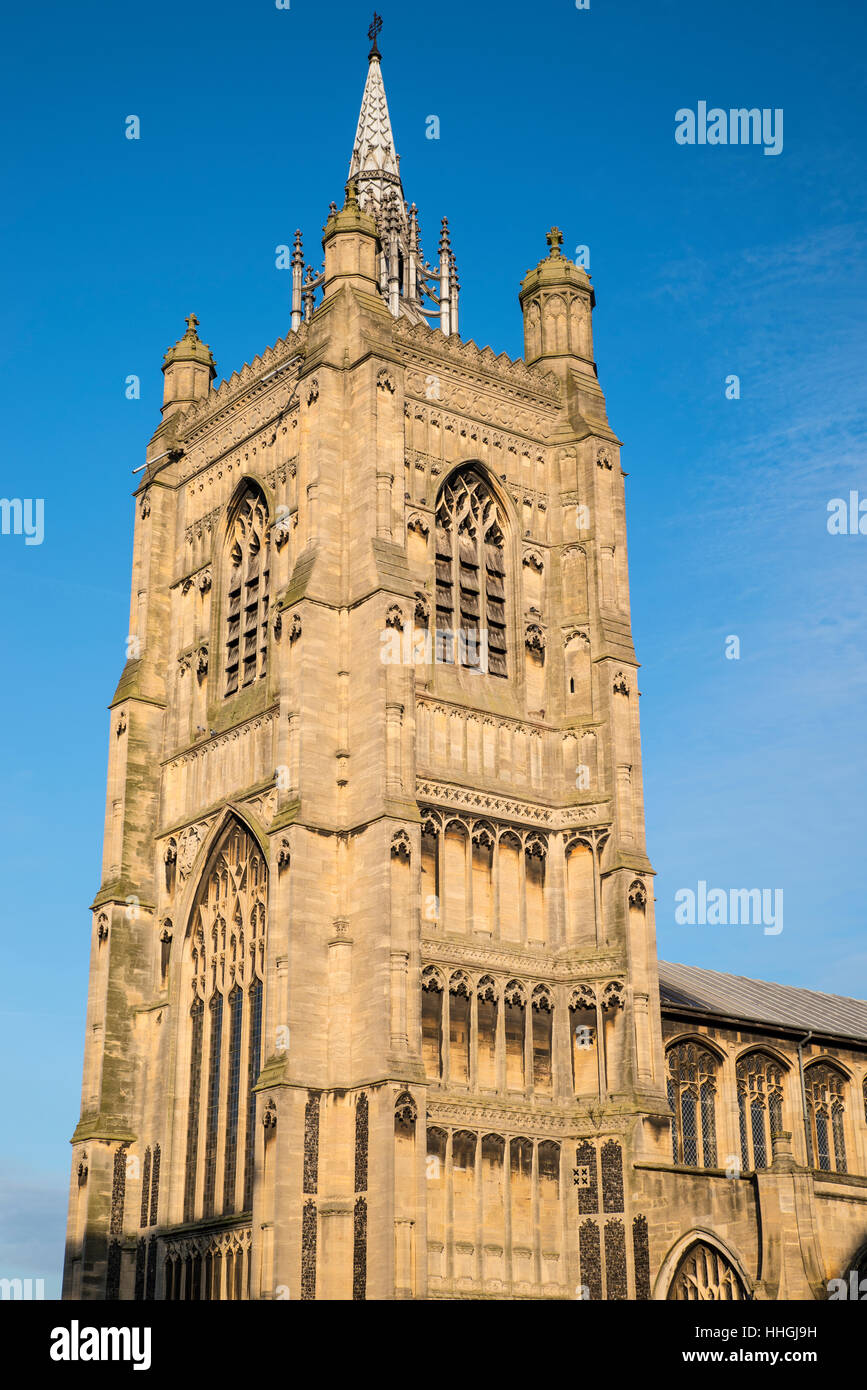 A view of St. Peter Mancroft church in the historic city of Norwich, UK ...