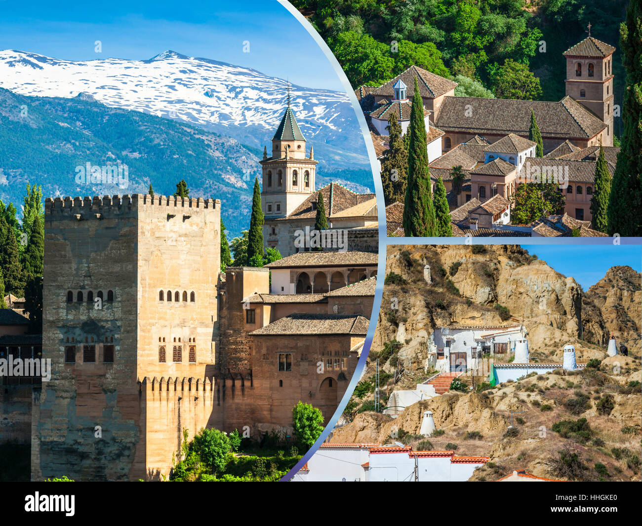 Collage of Granada,Spain (my photos Stock Photo - Alamy