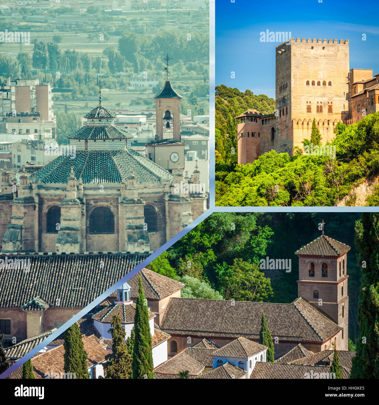 Collage of Granada,Spain (my photos Stock Photo - Alamy