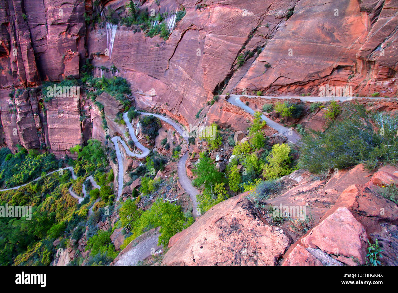 usa, america, Canyon, switchback, trail, path, way, danger, beautiful ...