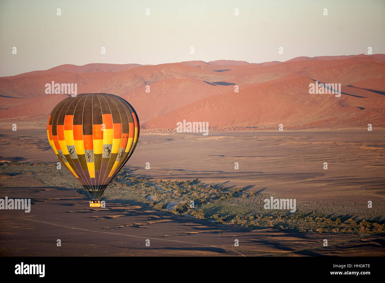 Balloons over Namibia Stock Photo - Alamy