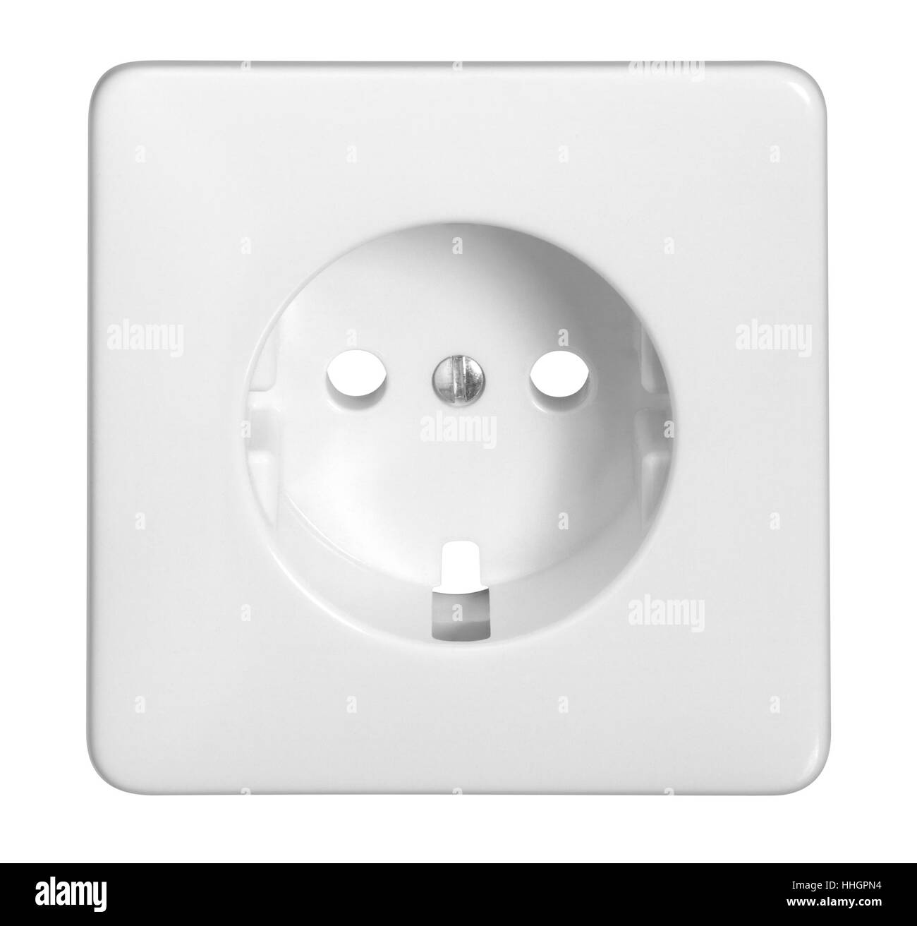studio photography of a white socket in white back Stock Photo - Alamy