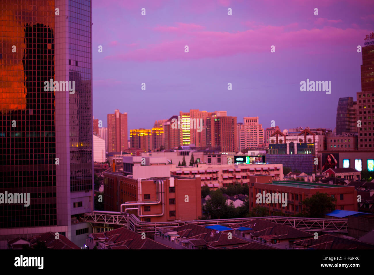 metropolis, city, league, skyscrapers, skyscraper, china, blue, humans ...