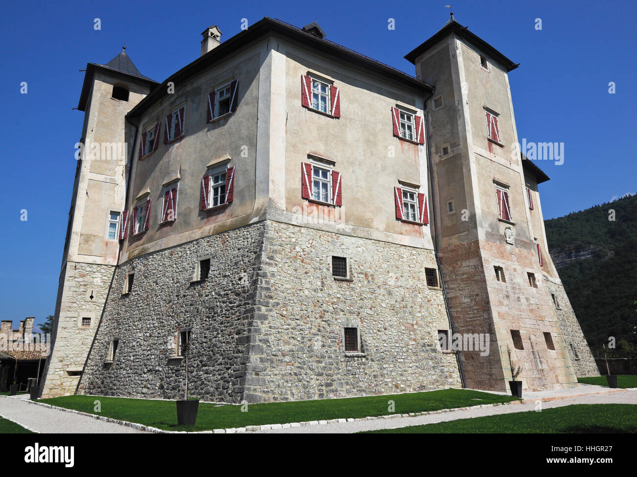 alps, castle, ancient, italy, chateau, tower, travel, historical ...