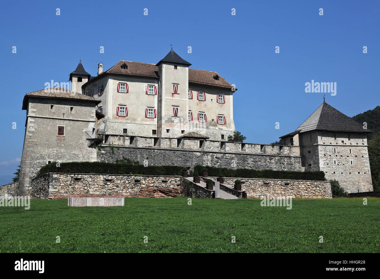 alps, castle, ancient, italy, chateau, tower, travel, historical ...
