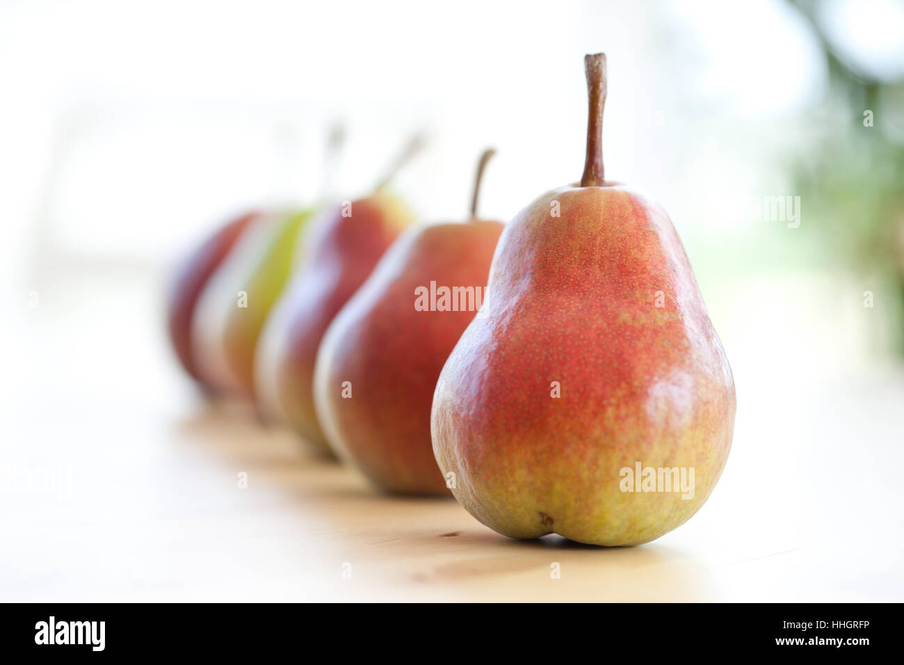 ripe, progenies, fruits, row, fruit, oblique, raw, pear, bulb, pears ...