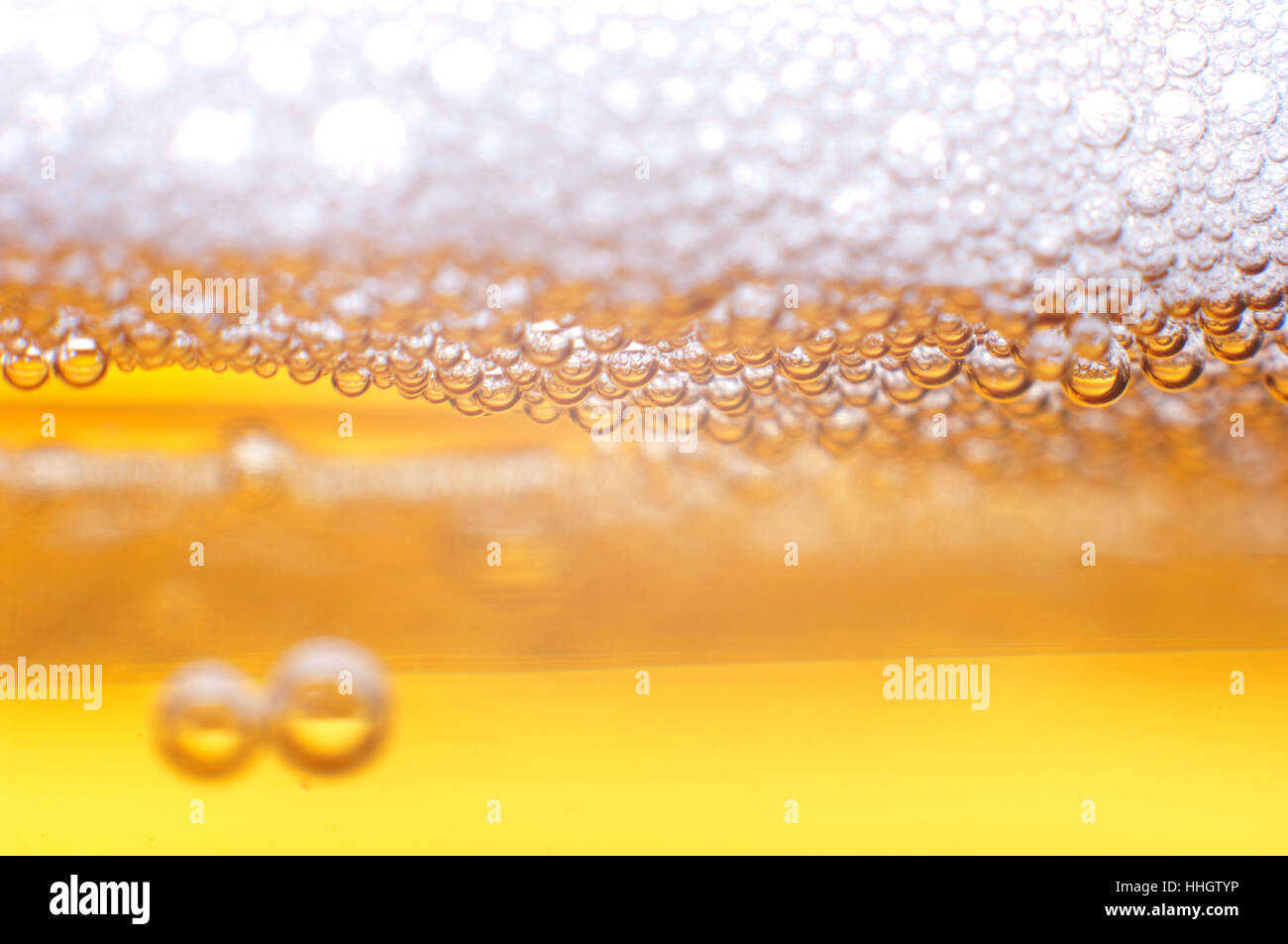 closeup, alcohol, foam, golden, bubbles, drop, beer, refreshing ...