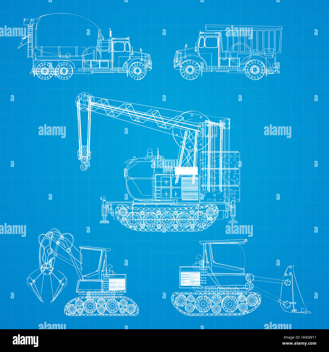 model, design, project, concept, plan, draft, graphic, bulldozer ...