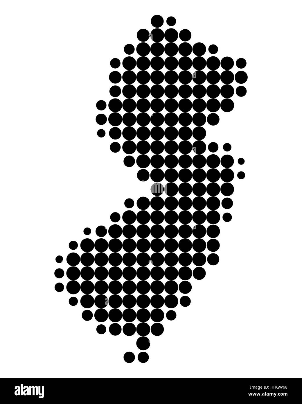 Shape new jersey state Black and White Stock Photos & Images - Alamy