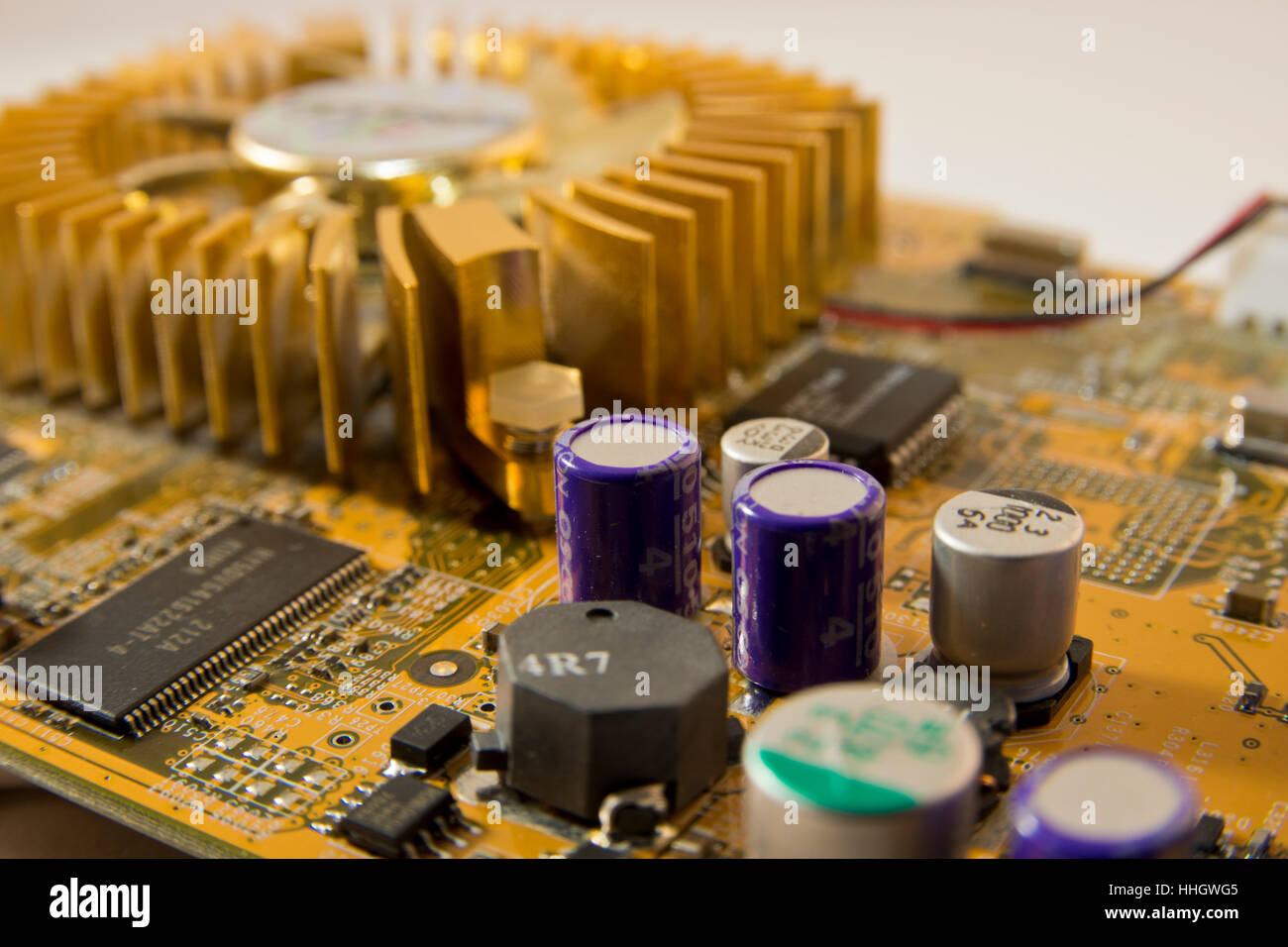 printed circuit board, circuit, capacitor, resistors, graphics card ...