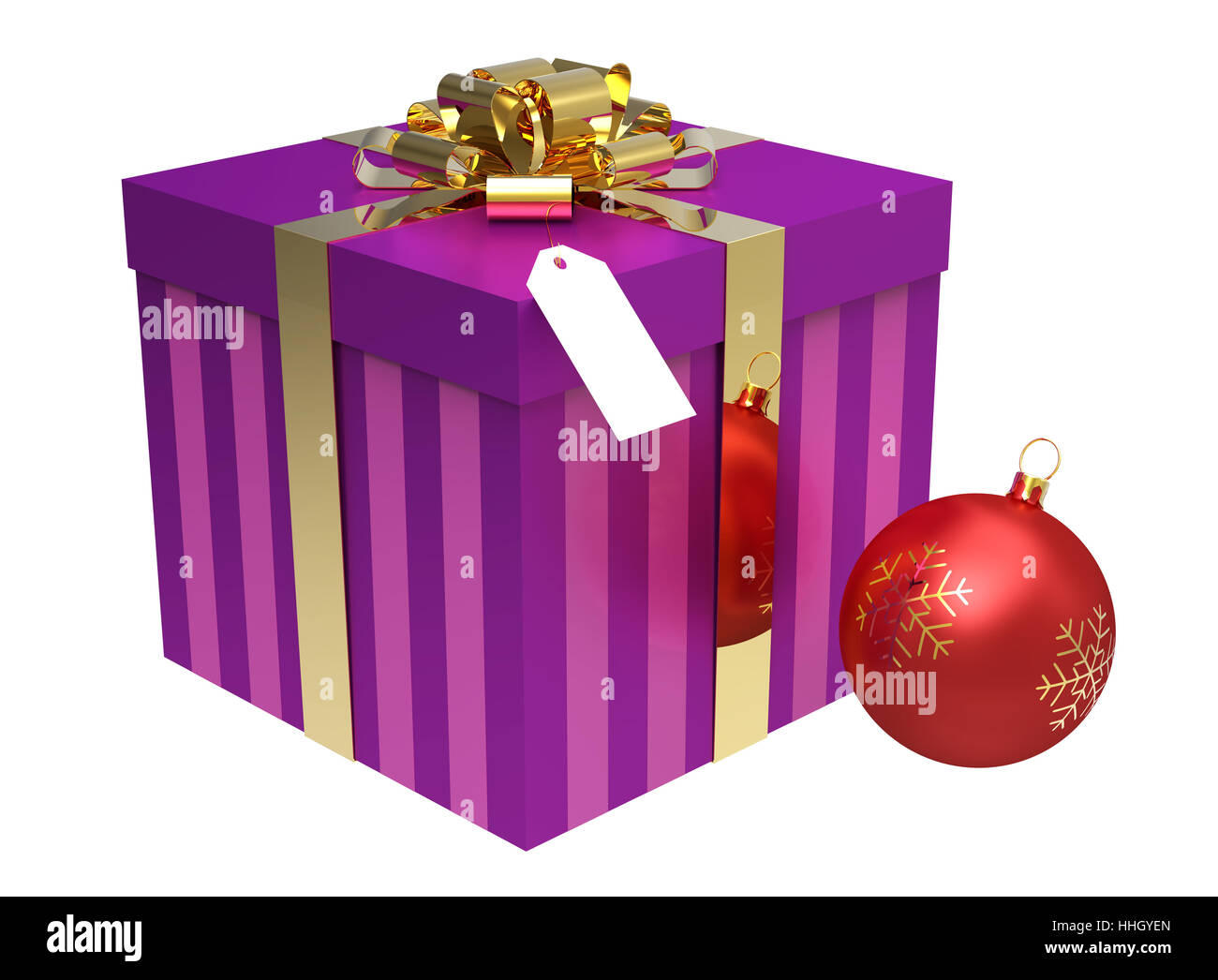 Gift box pink ribbon present surprise render giving hi-res stock ...