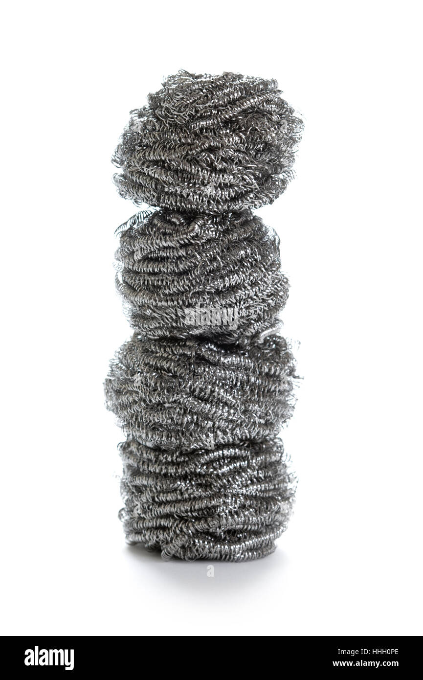 Metal pan scrubber hi-res stock photography and images - Alamy