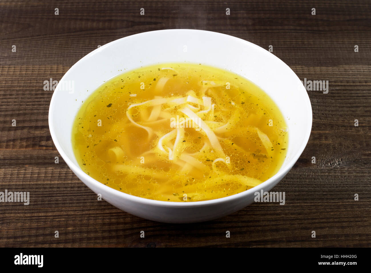 traditional polish chicken broth called rosol Stock Photo - Alamy