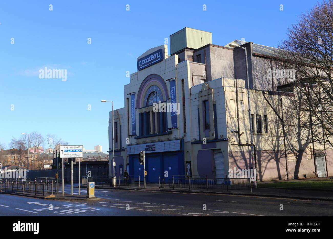 Exterior of O2 Academy theatre Glasgow Scotland January 2017 Stock ...