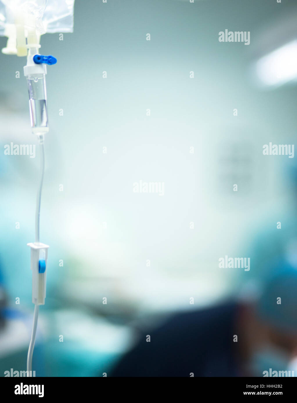 Hospital surgery medical drip in emergency room operating theater ward ...