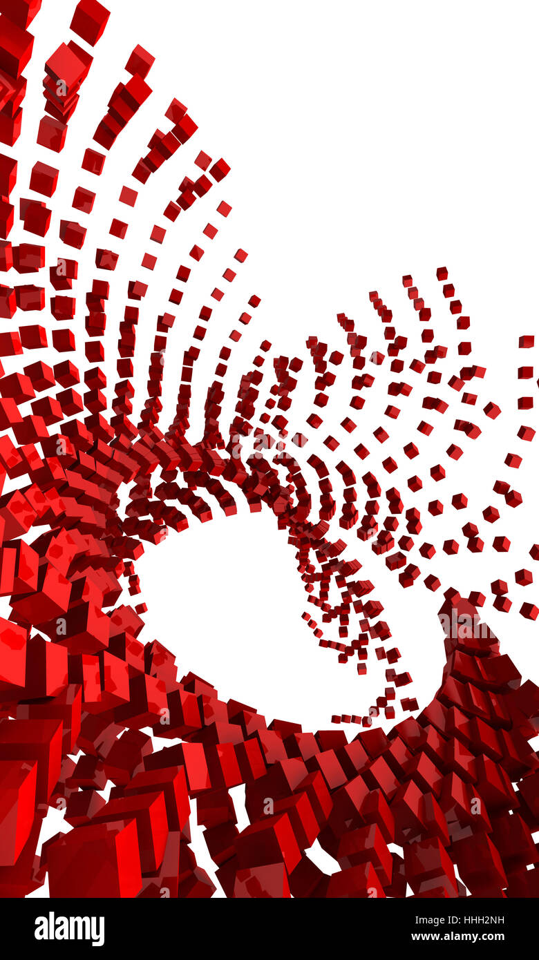 Cubes matrix red white hi-res stock photography and images - Alamy