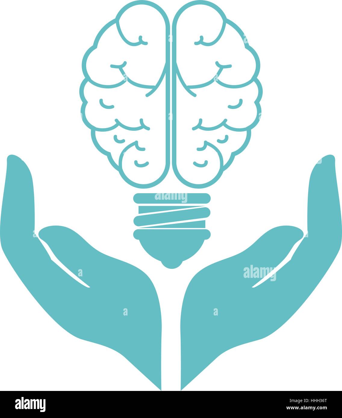 brain storm with bulb vector illustration design Stock Vector Image ...