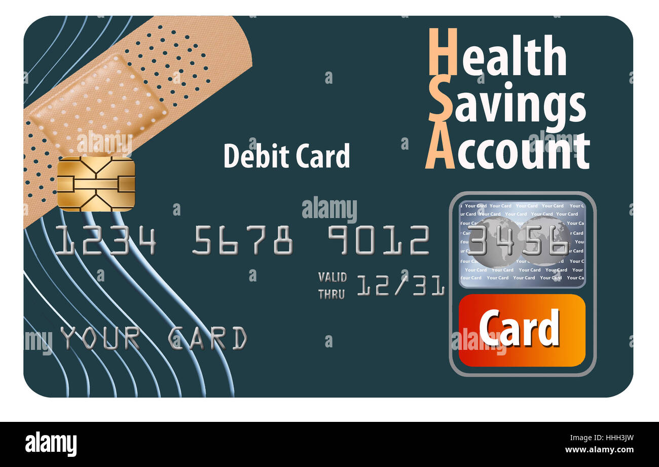 Health Savings Account debit card Stock Photo - Alamy