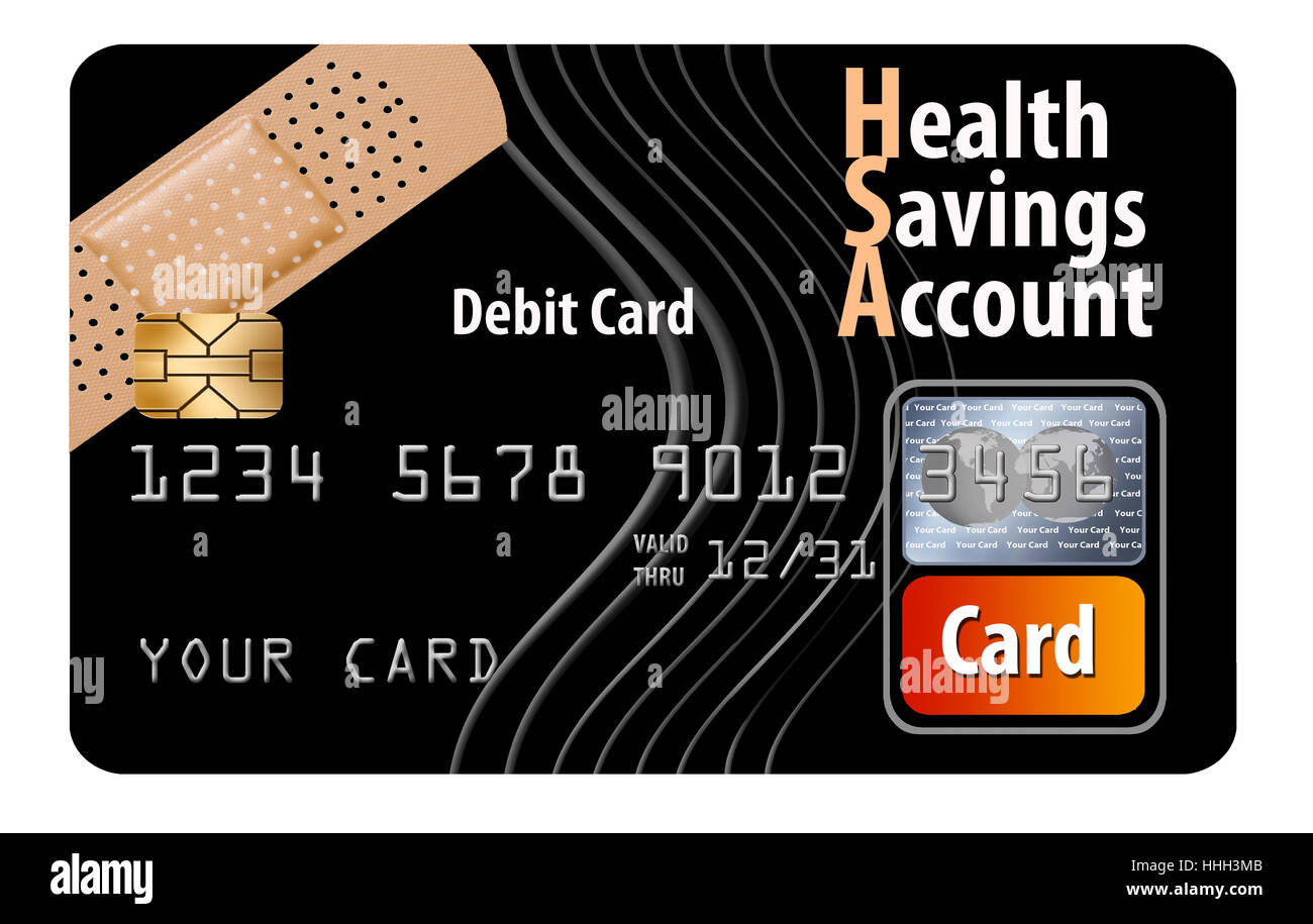 Health Savings Account debit card Stock Photo - Alamy