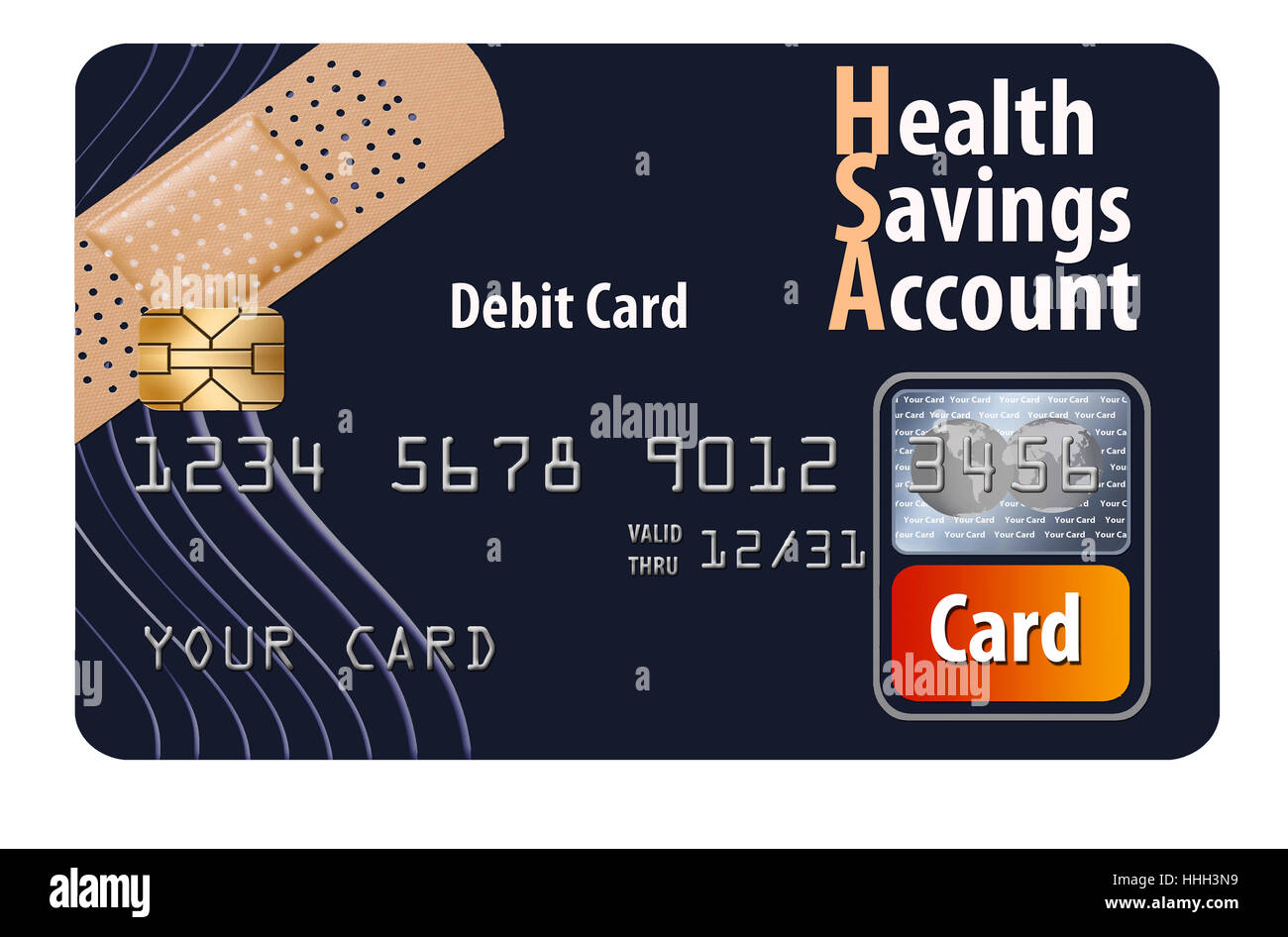Health Savings Account debit card Stock Photo - Alamy