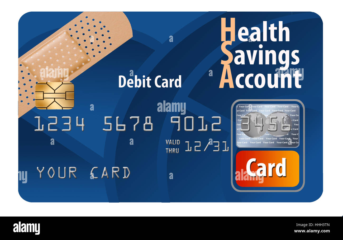 Health Savings Account debit card Stock Photo - Alamy