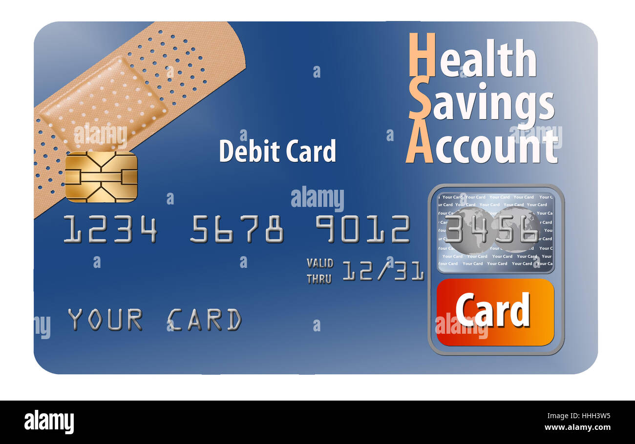 Health Savings Account debit card Stock Photo - Alamy