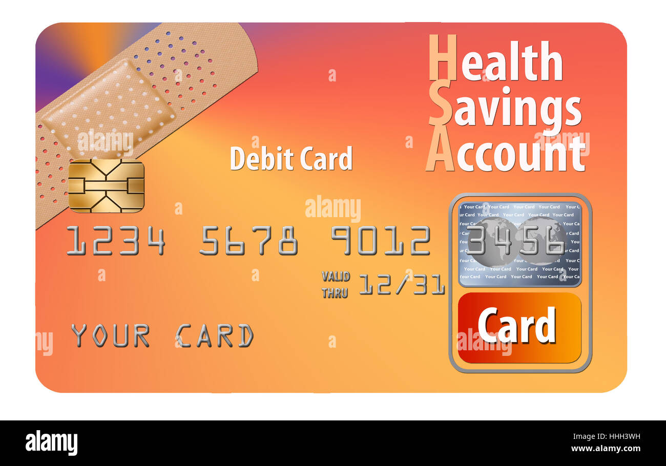 Health Savings Account debit card Stock Photo - Alamy