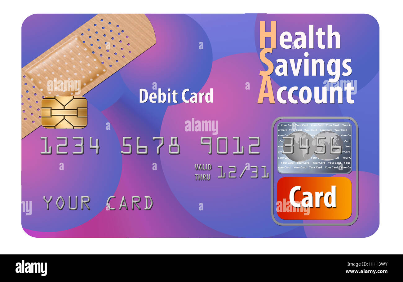 Health Savings Account debit card Stock Photo - Alamy