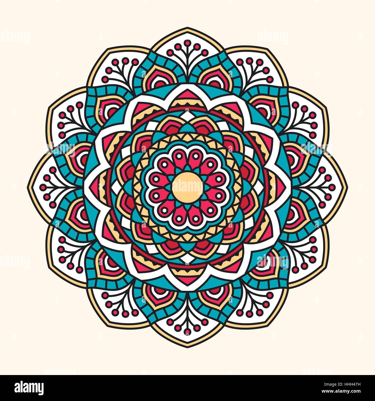 Mandala. Ornamental round pattern Stock Vector Image & Art - Alamy