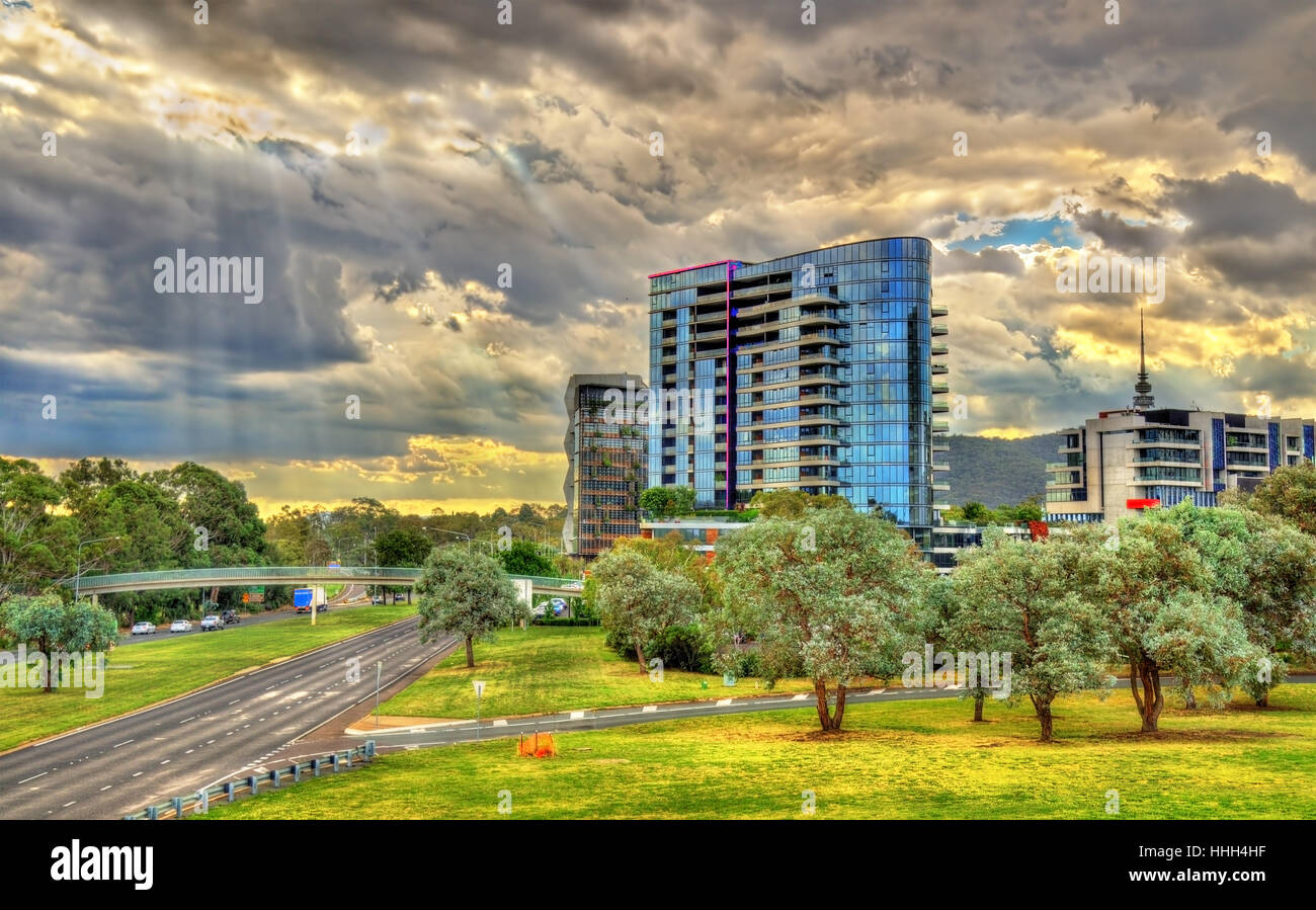 Canberra, aerial, cityscape hi-res stock photography and images - Alamy