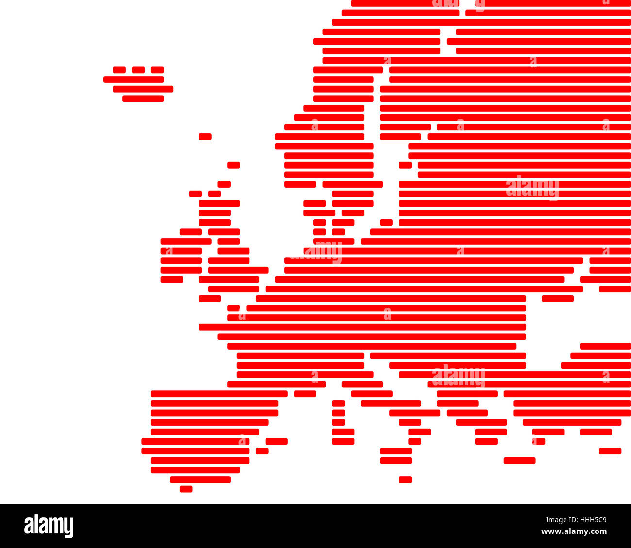 europe, lines, illustration, card, raster, lined, continent, design ...