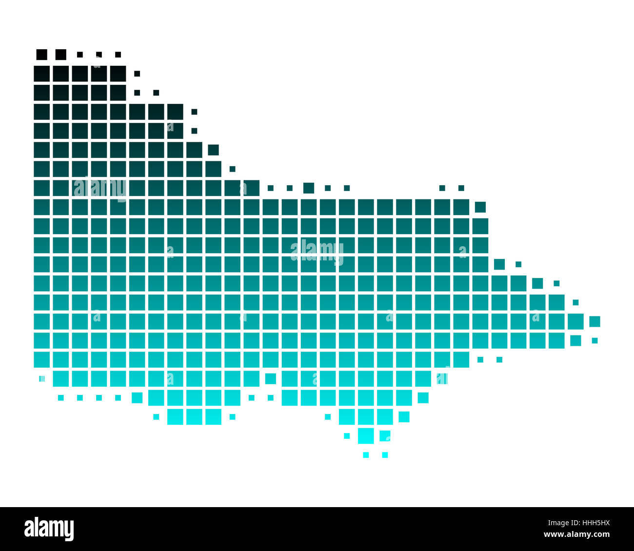 blue, green, australia, illustration, angular, square, card, spotted ...