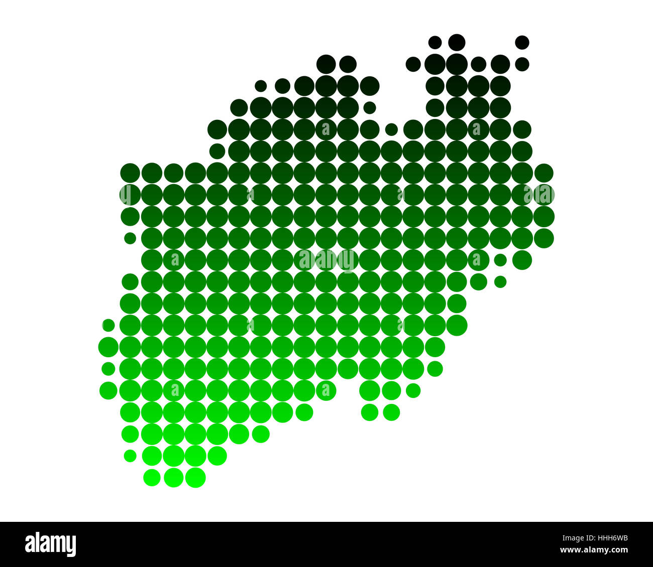 green, illustration, circle, card, spotted, german, dot, raster, state ...