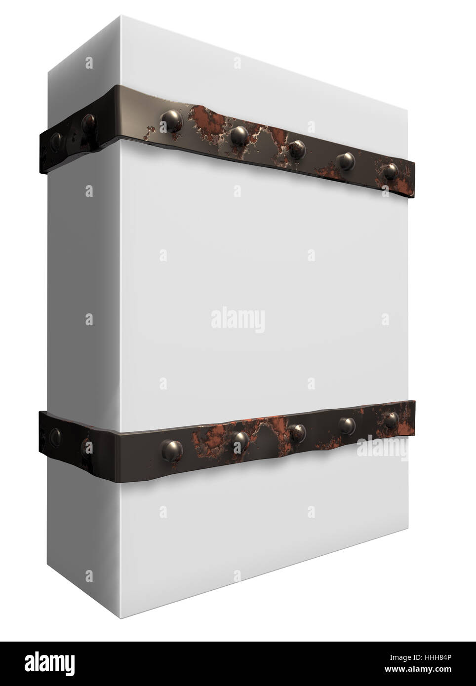 Rusty metal crate Cut Out Stock Images & Pictures - Alamy