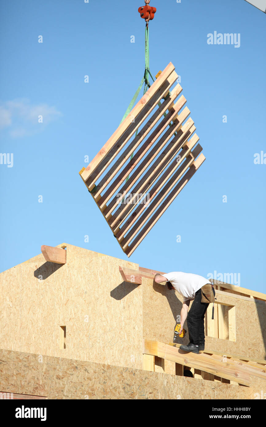 Lifting concrete lorry construction hi-res stock photography and images ...