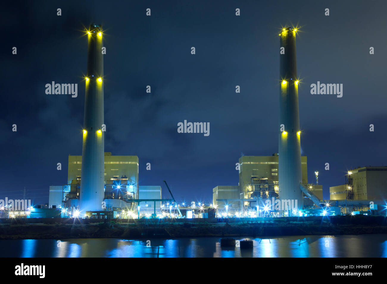 Transformer substation night hi-res stock photography and images - Alamy