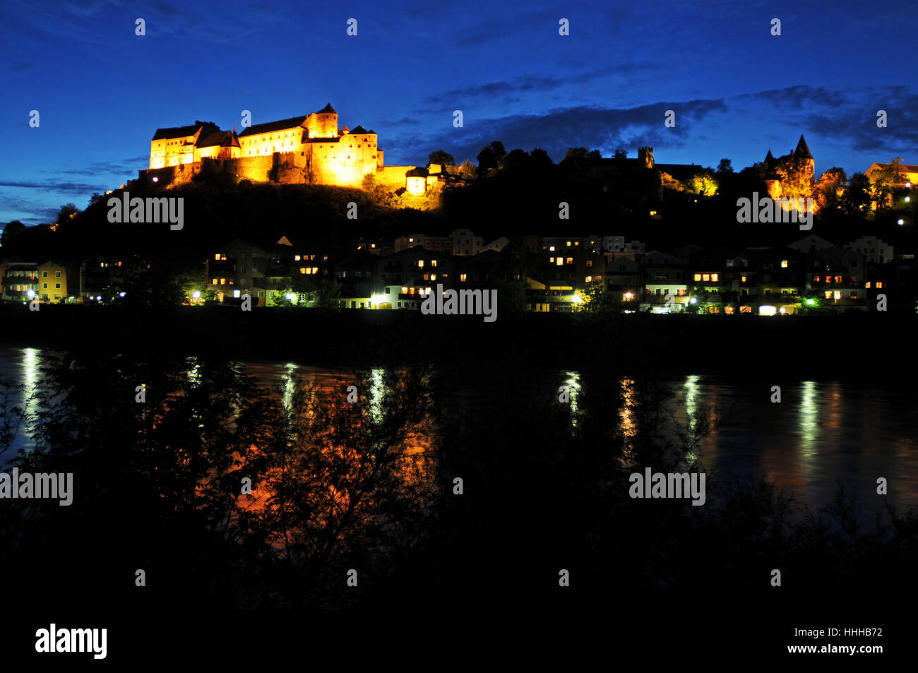 burghausen at night Stock Photo - Alamy