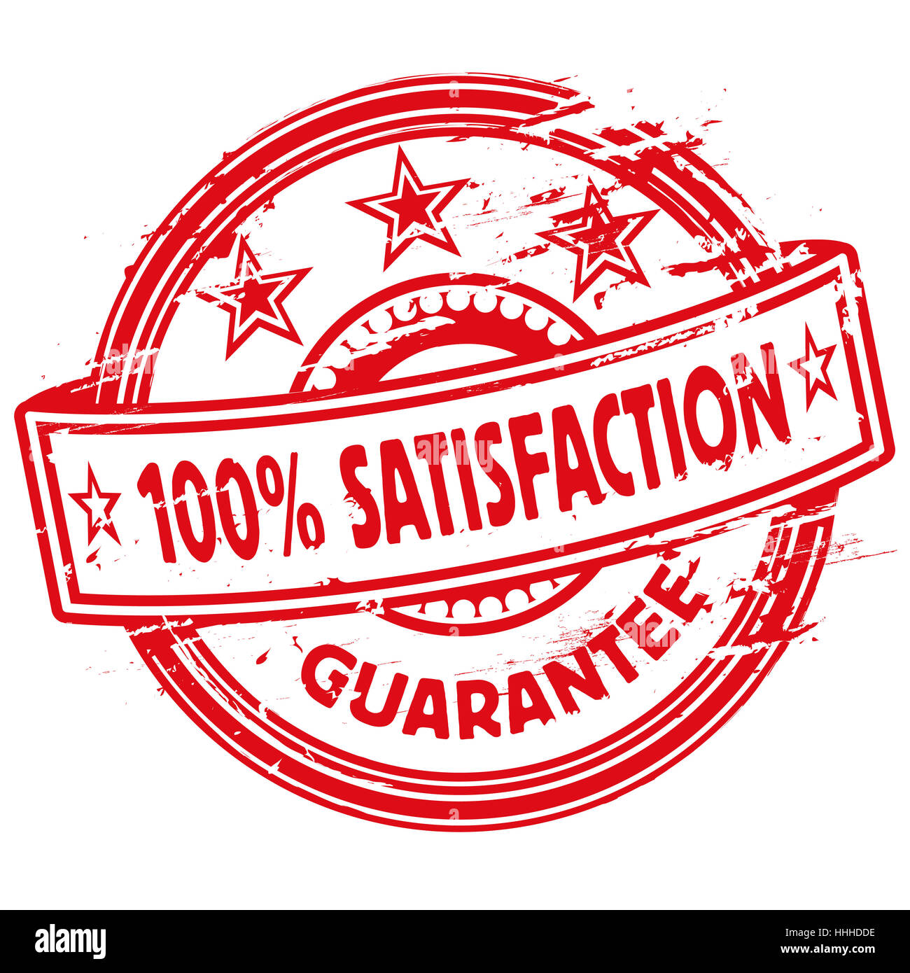 stamp guarantee satisfaction 100 Stock Photo - Alamy