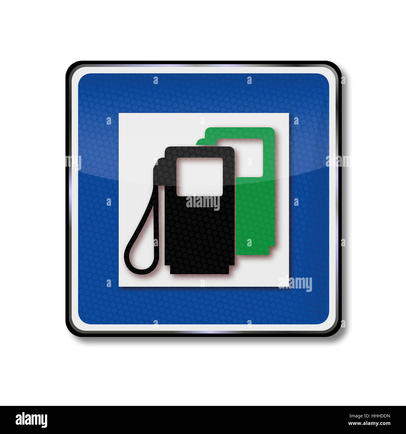 Petrol warning Cut Out Stock Images & Pictures - Alamy