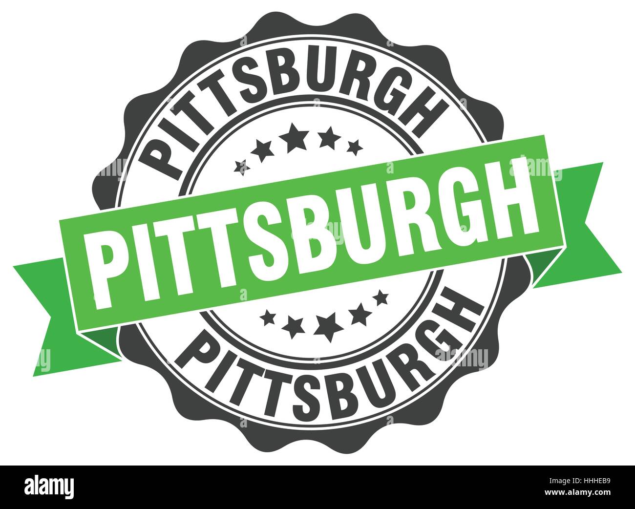 Pittsburgh round ribbon seal Stock Vector Image & Art - Alamy