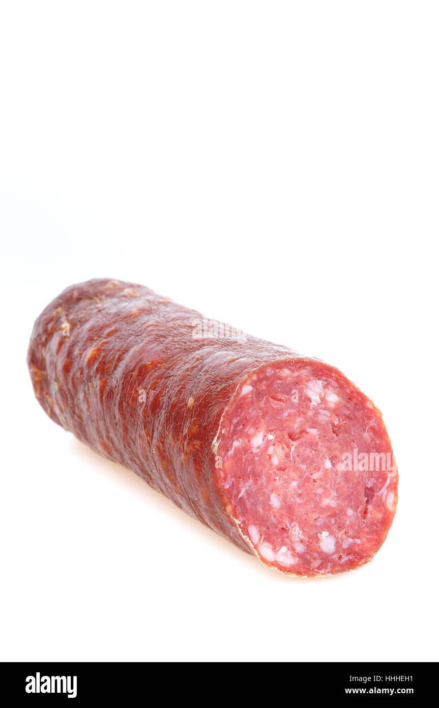 Typical italian salami Cut Out Stock Images & Pictures - Alamy